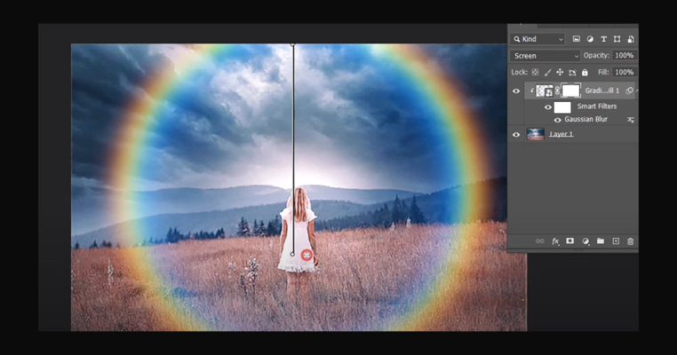 How to Add Rainbow Effect in Photoshop – Photoshop Clipping Mask