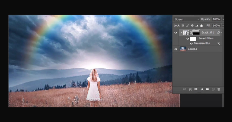How to Add Rainbow Effect in Photoshop – Photoshop Clipping Mask