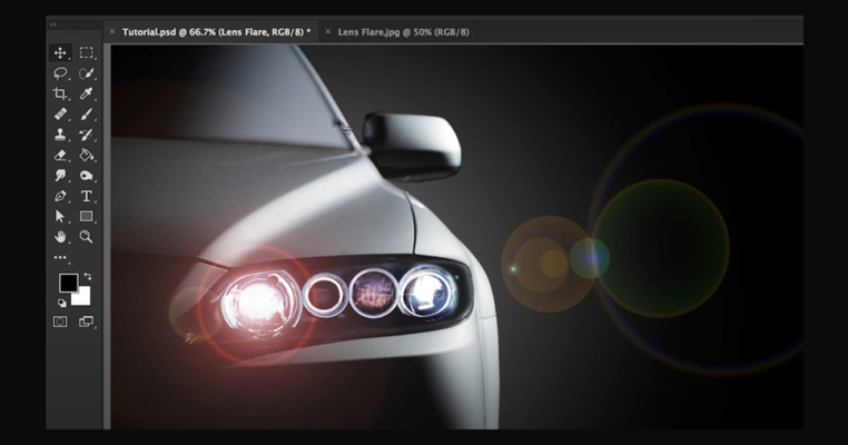 How to Apply Lens Flare to an Image in Photoshop?