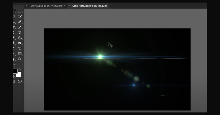 How to Apply Lens Flare to an Image in Photoshop?