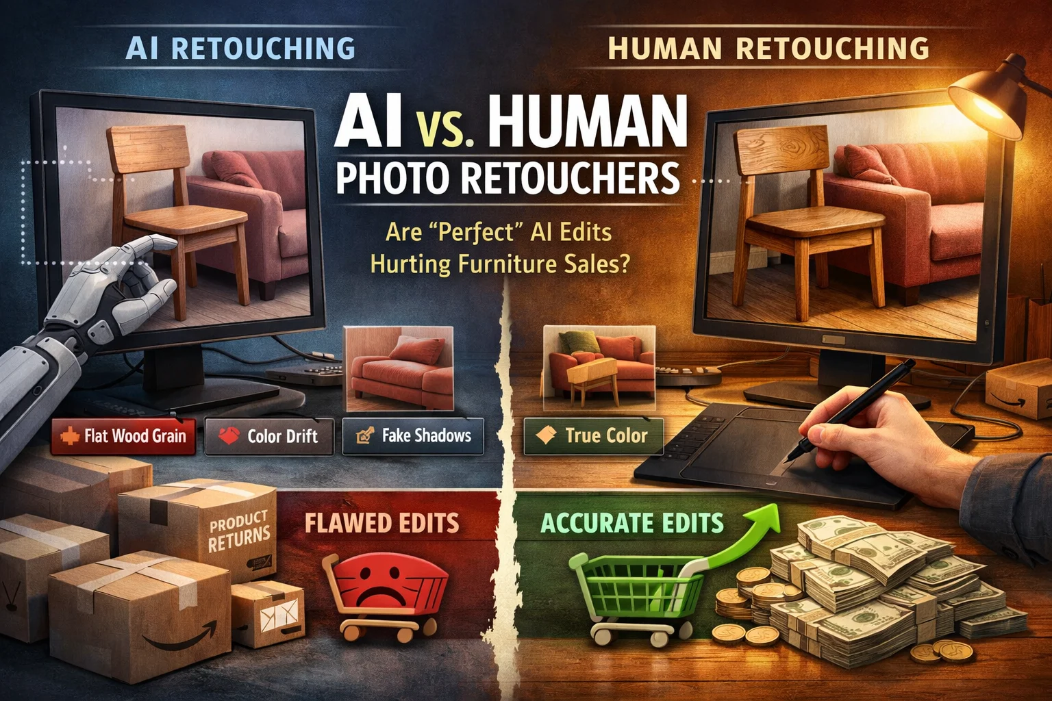 AI vs. Human Photo Retouches: Why “Perfect” AI Edits Are Killing ...